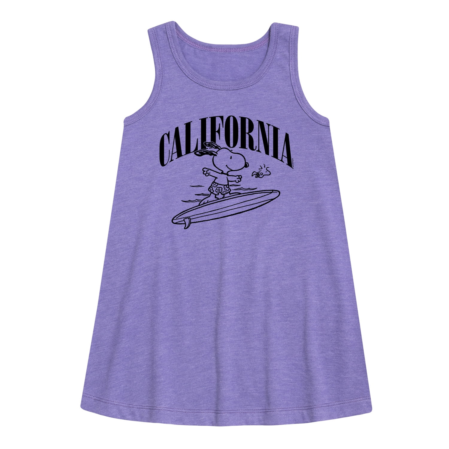 Peanuts - California - Toddler and Youth Girls A-line Dress - Walmart.com