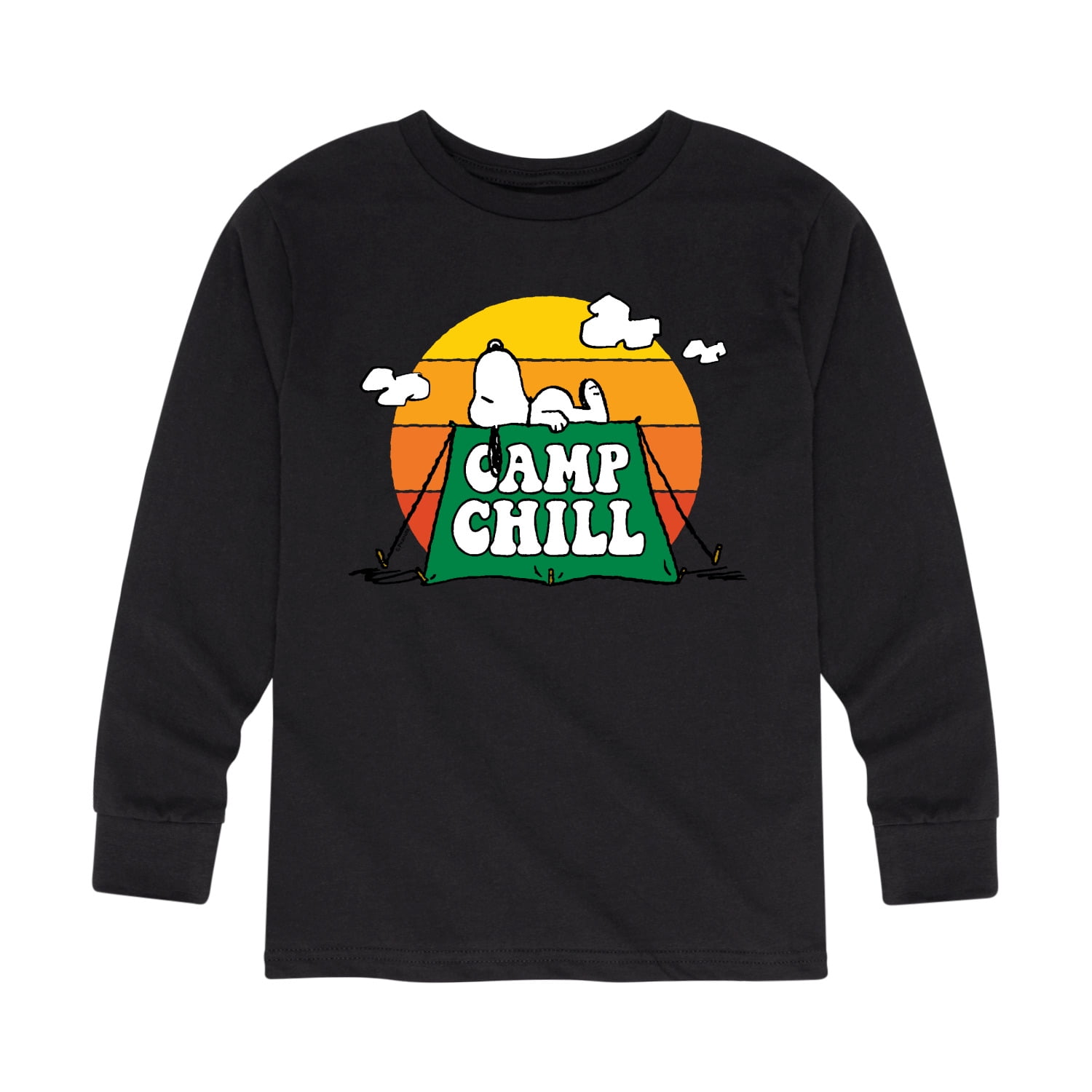 Peanuts - Camp Chill - Toddler And Youth Long Sleeve Graphic T-Shirt ...