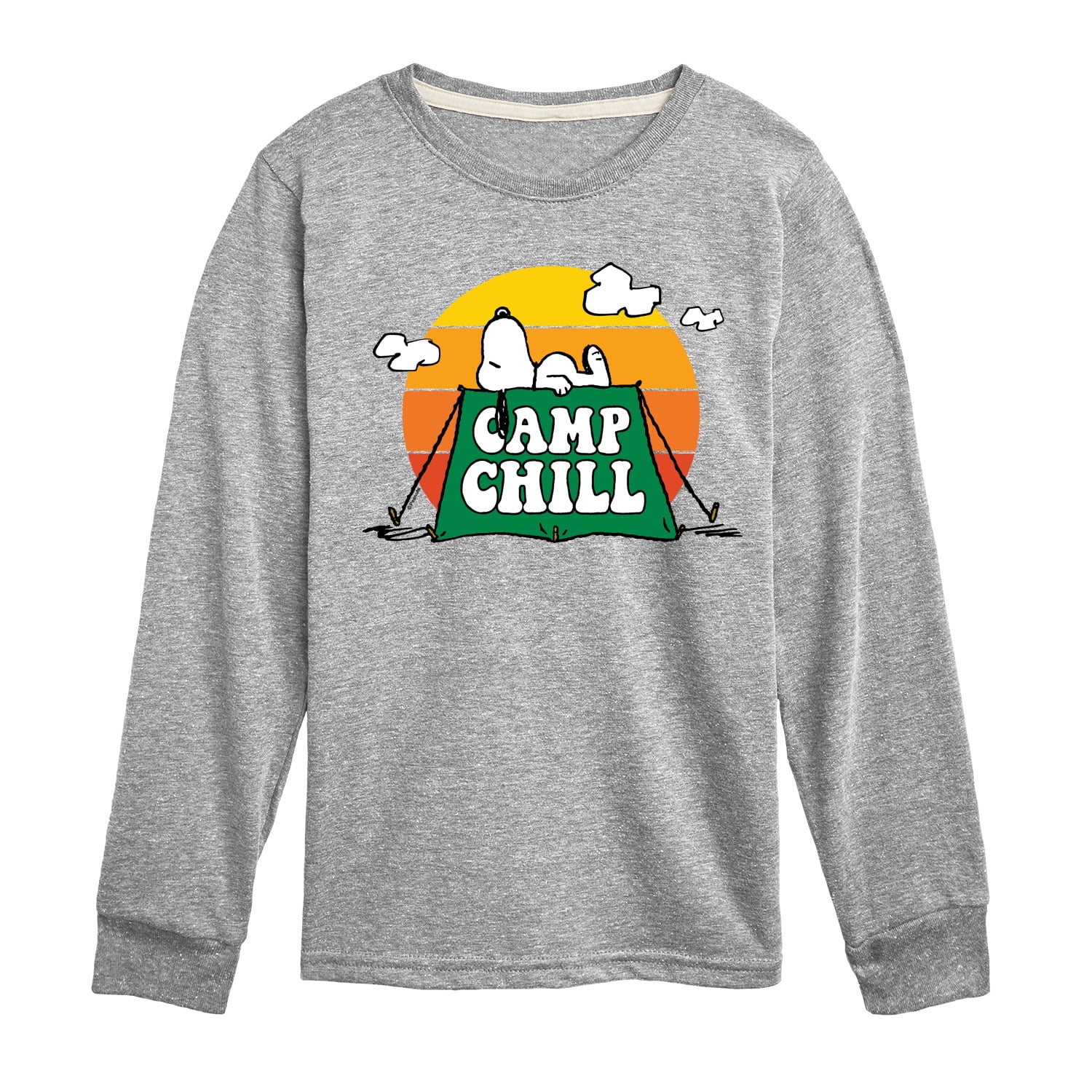 Peanuts - Camp Chill - Toddler & Youth Long Sleeve Graphic T-Shirt ...