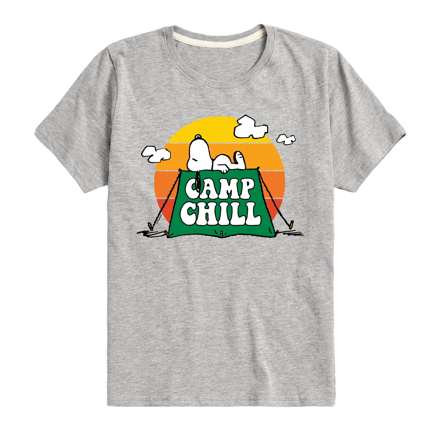 Peanuts - Camp Chill - Toddler & Youth Short Sleeve Graphic T-Shirt ...