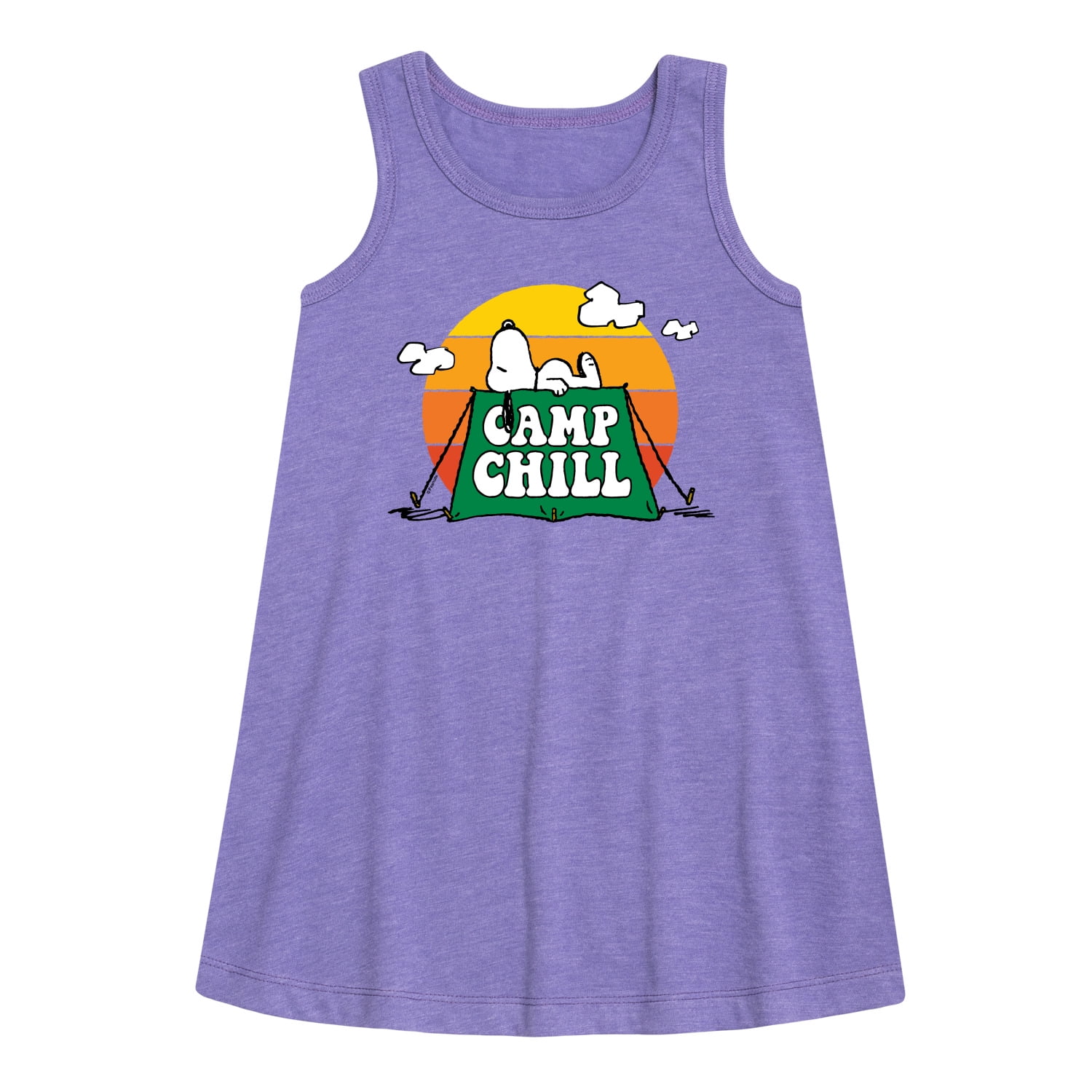 Peanuts - Camp Chill - Toddler and Youth Girls A-line Dress - Walmart.com