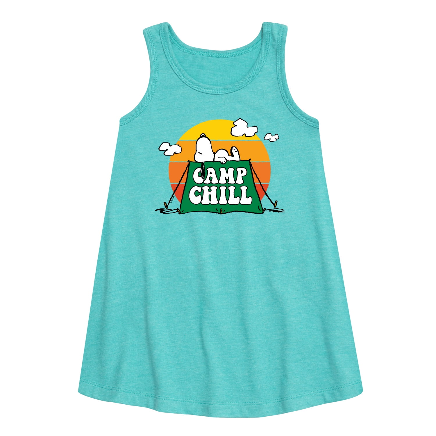 Peanuts - Camp Chill - Toddler and Youth Girls A-line Dress - Walmart.com