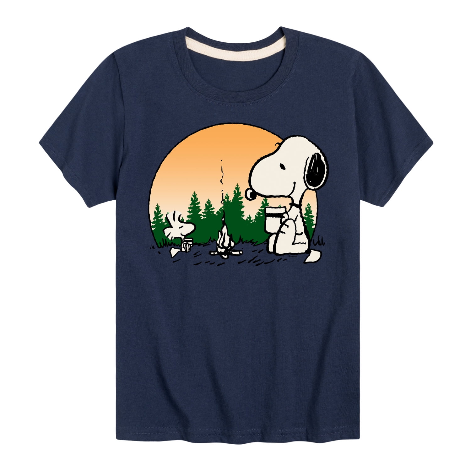 Peanuts - Campfire Mugs - Toddler And Youth Short Sleeve Graphic T-Shirt - Walmart.com