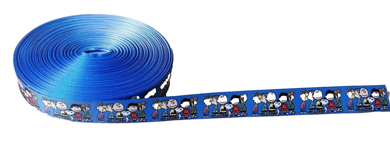 Peanuts Cartoon Characters Blue Black Ribbon - 1" Wide - 3 Yards ...