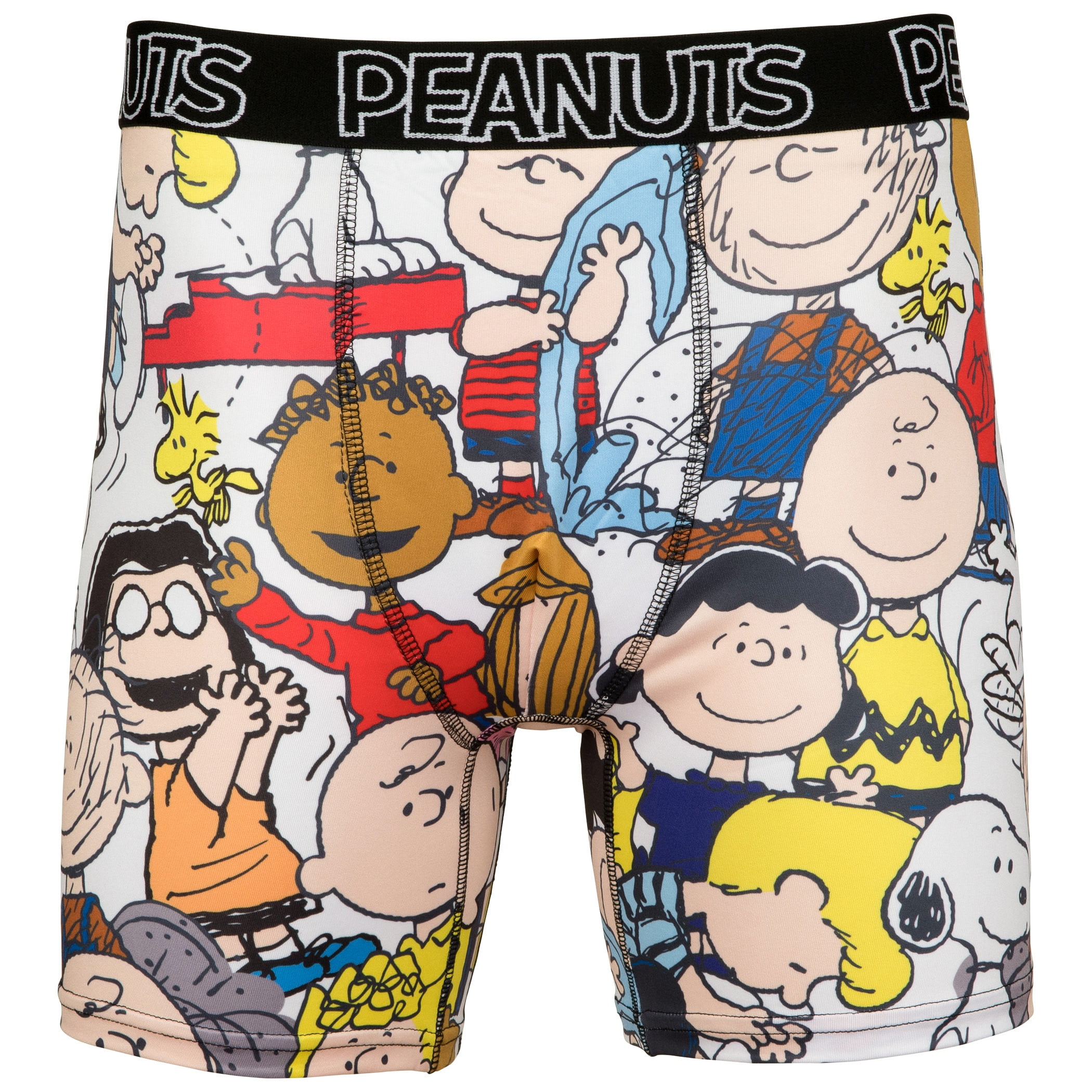 Peanuts Boxer Briefs, Cartoon Collage Design, Adult Underwear ...