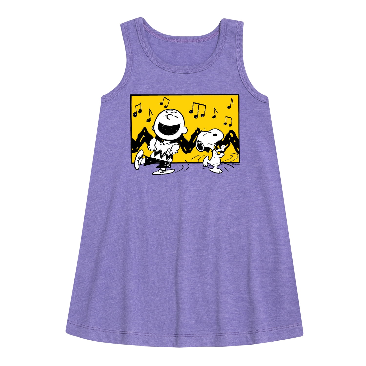 Peanuts - Charlie And Snoopy Dance Time - Toddler & Youth Girls A-line ...