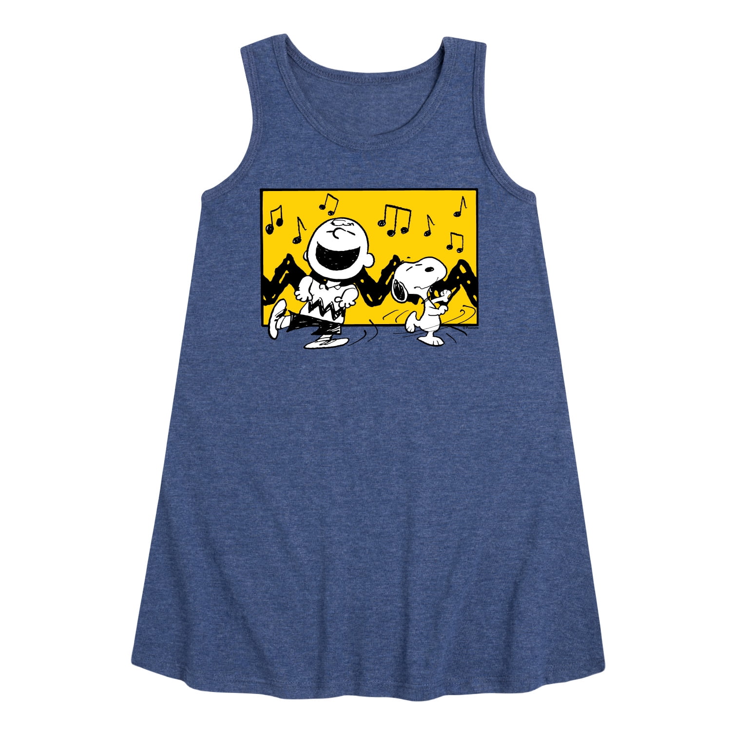Peanuts - Charlie And Snoopy Dance Time - Toddler & Youth Girls A-line ...