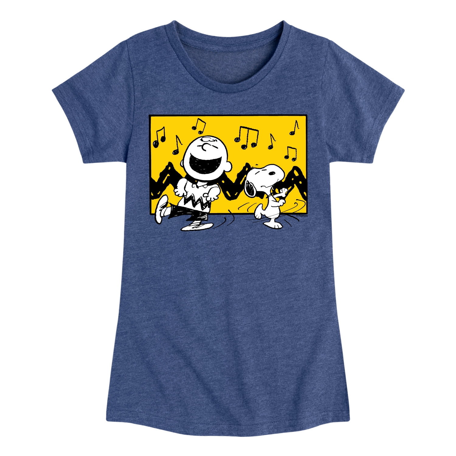 Peanuts - Charlie And Snoopy Dance Time - Toddler & Youth Girls Short ...