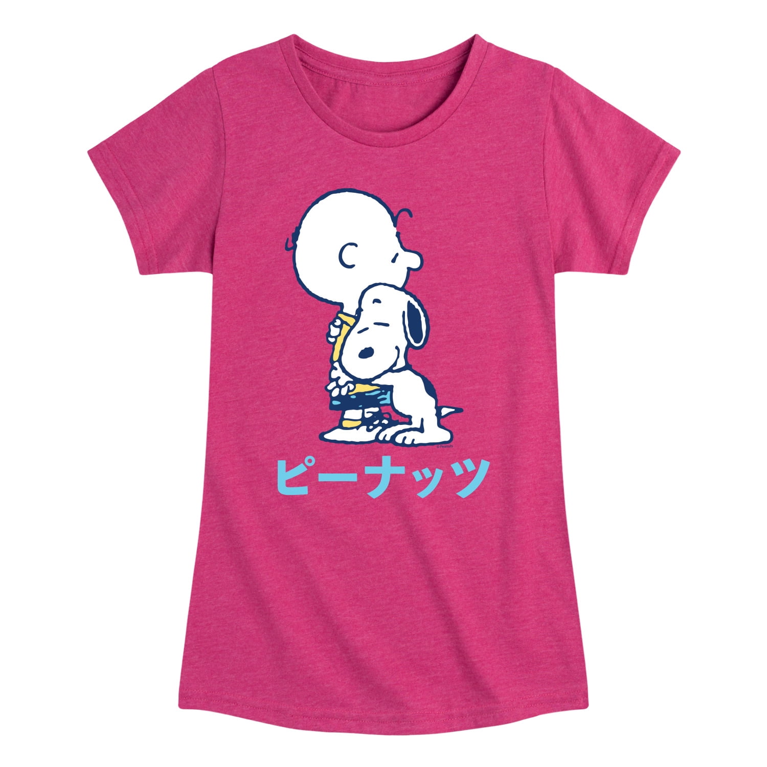 Peanuts - Charlie And Snoopy - Toddler & Youth Girls Short Sleeve ...