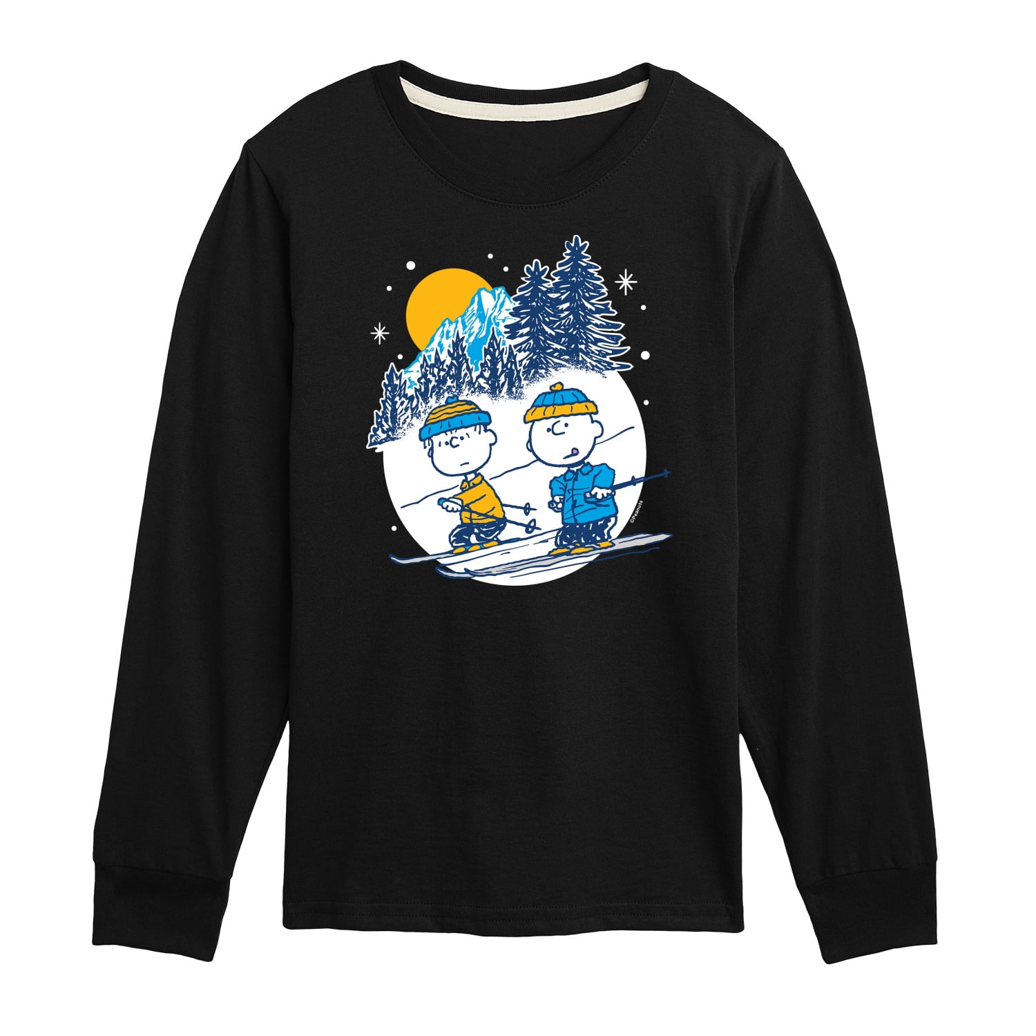 Peanuts - Charlie Brown And Linus Skiing - Toddler And Youth Long ...