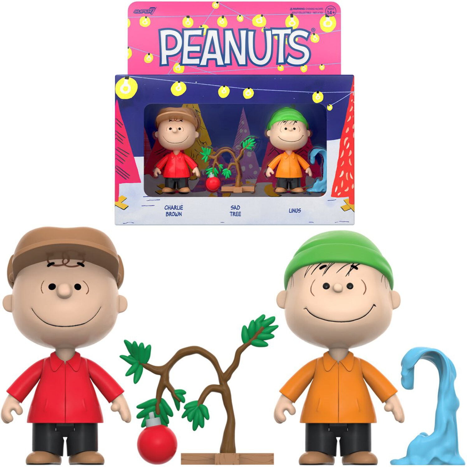 Peanuts Charlie Brown Christmas Tree and Linus Figures - Walmart.com