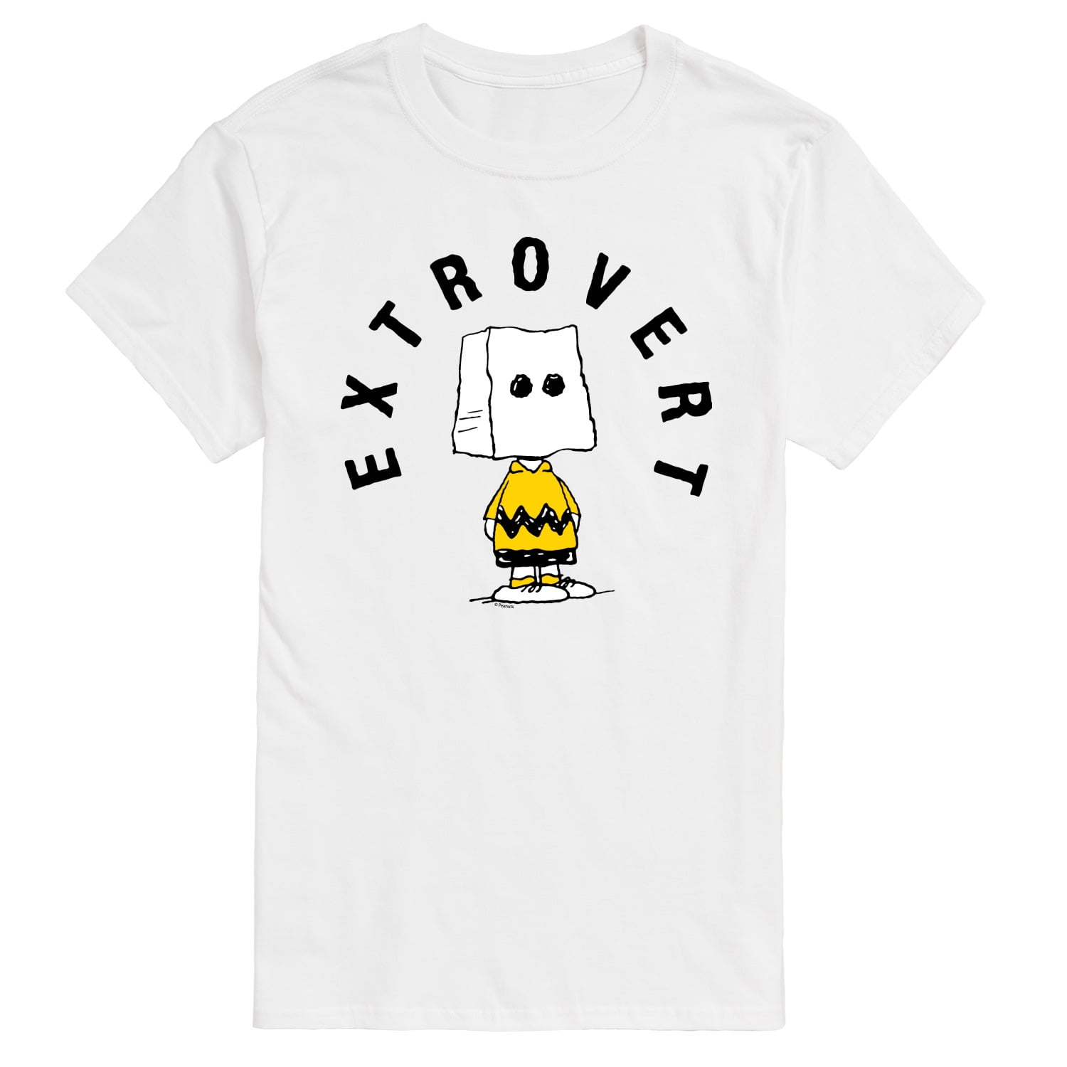 Peanuts - Charlie Brown Extrovert - Men's Short Sleeve Graphic T-Shirt ...