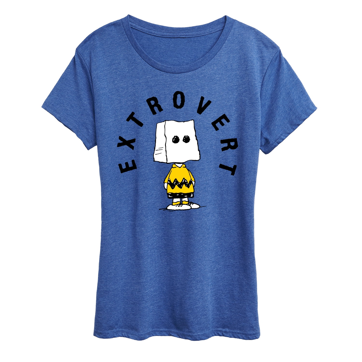 Peanuts - Charlie Brown Extrovert - Women's Short Sleeve Graphic T ...