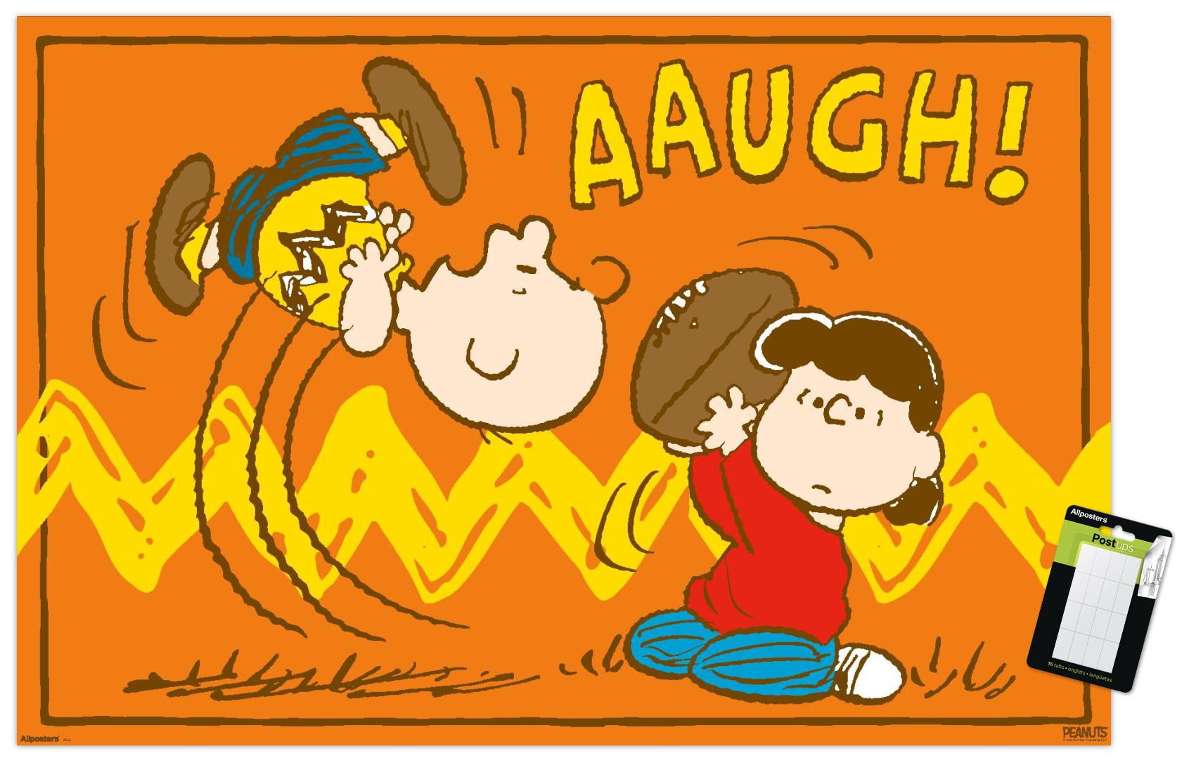 Peanuts - Charlie Brown Football AAUGH Wall Poster, 14.725" x 22.375 ...