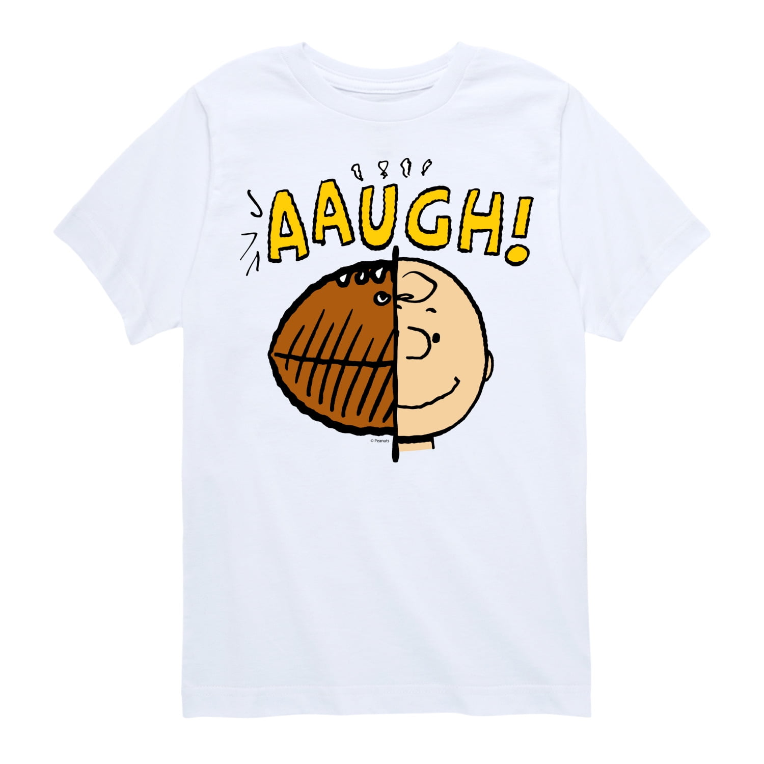 Peanuts - Charlie Brown Half Football Head - Toddler And Youth Short ...