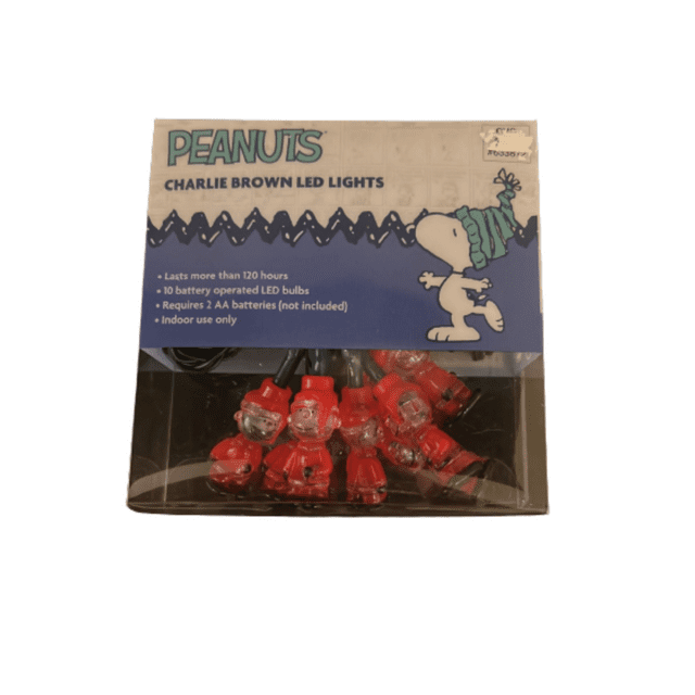 Peanuts Charlie Brown Holiday Christmas Led Lights Set New with Box ...