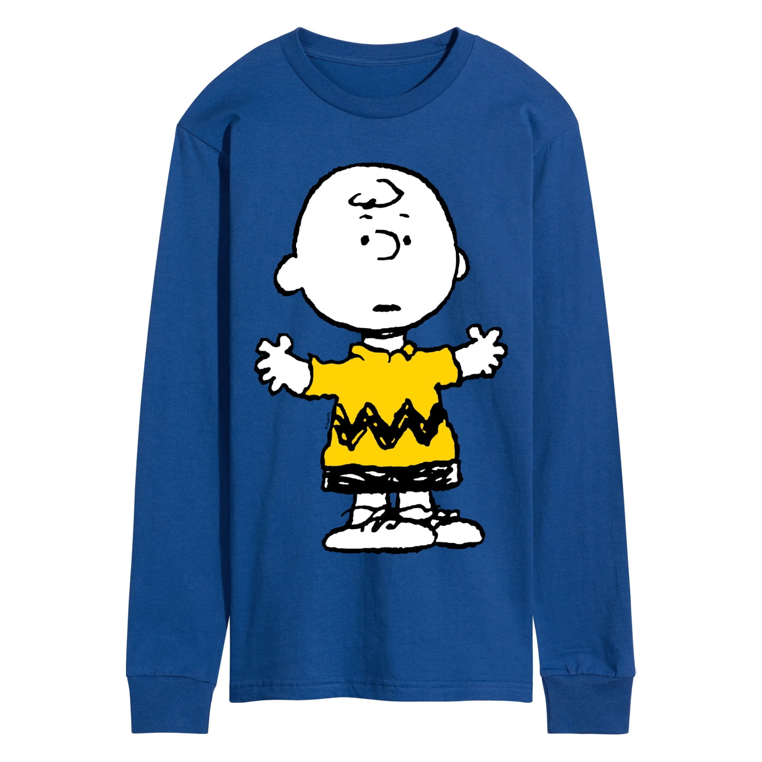 Peanuts - Charlie Brown Standing- Men's Long Sleeve Graphic T-Shirt ...