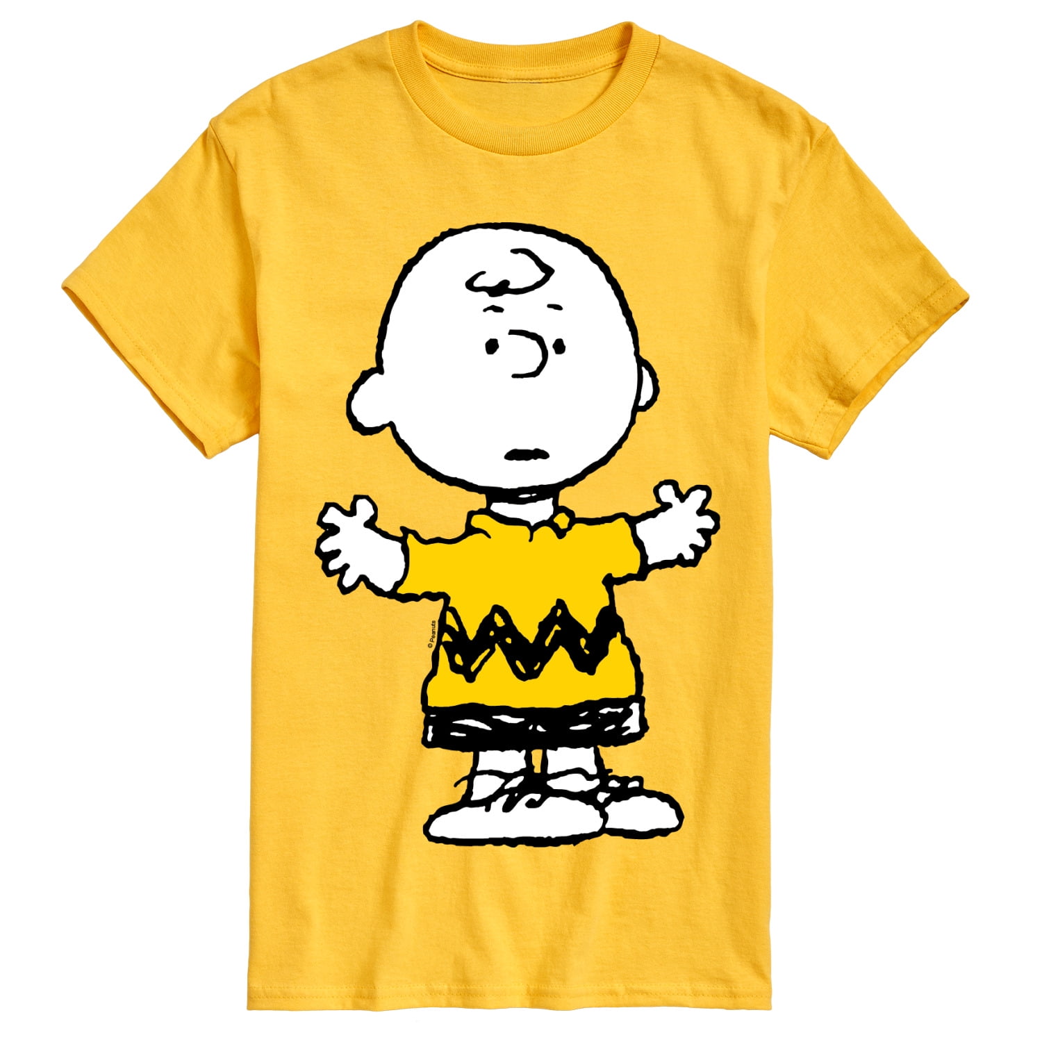 Peanuts - Charlie Brown Standing- Men's Short Sleeve Graphic T-Shirt ...