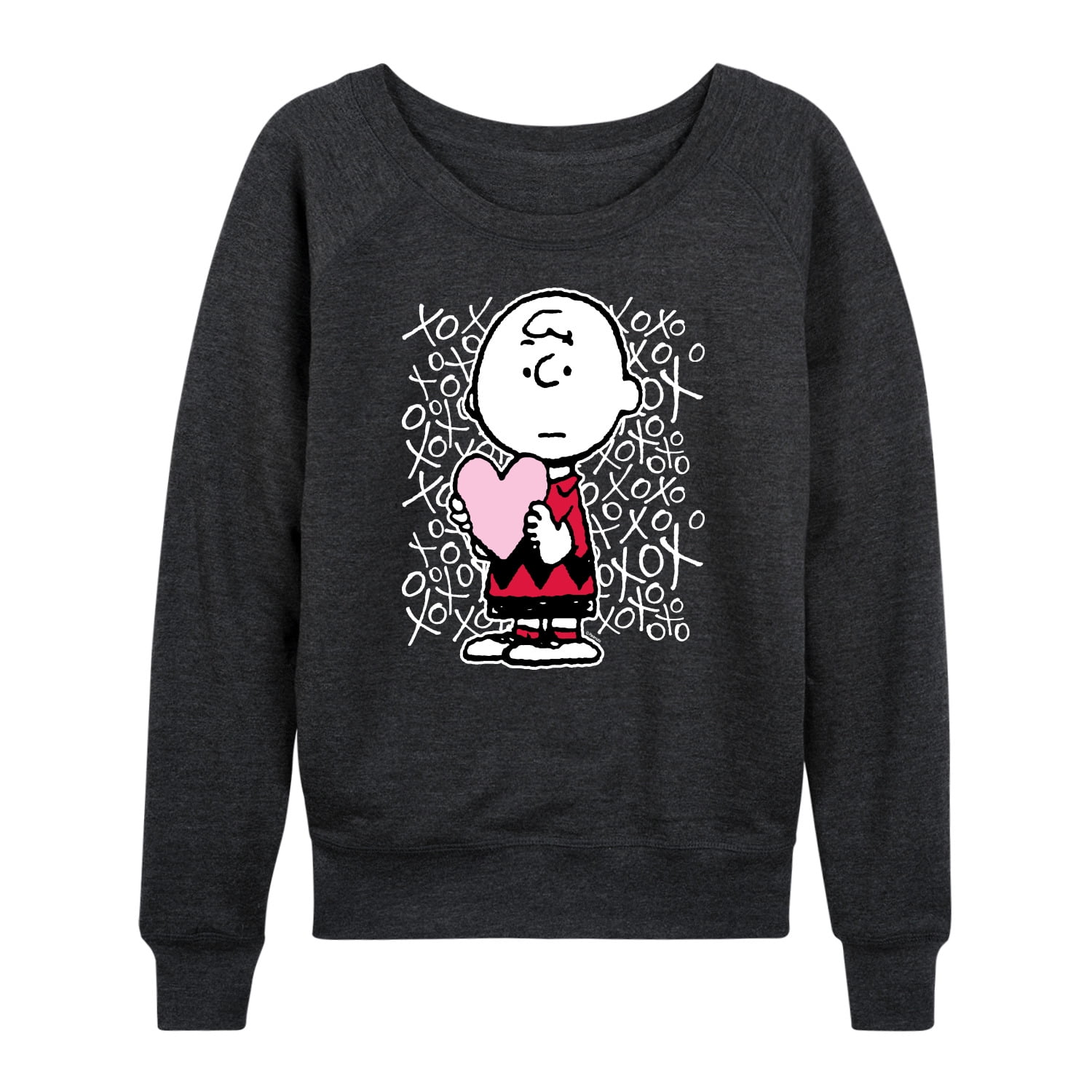 Peanuts - Charlie Brown Xoxo - Women's Lightweight French Terry Long ...