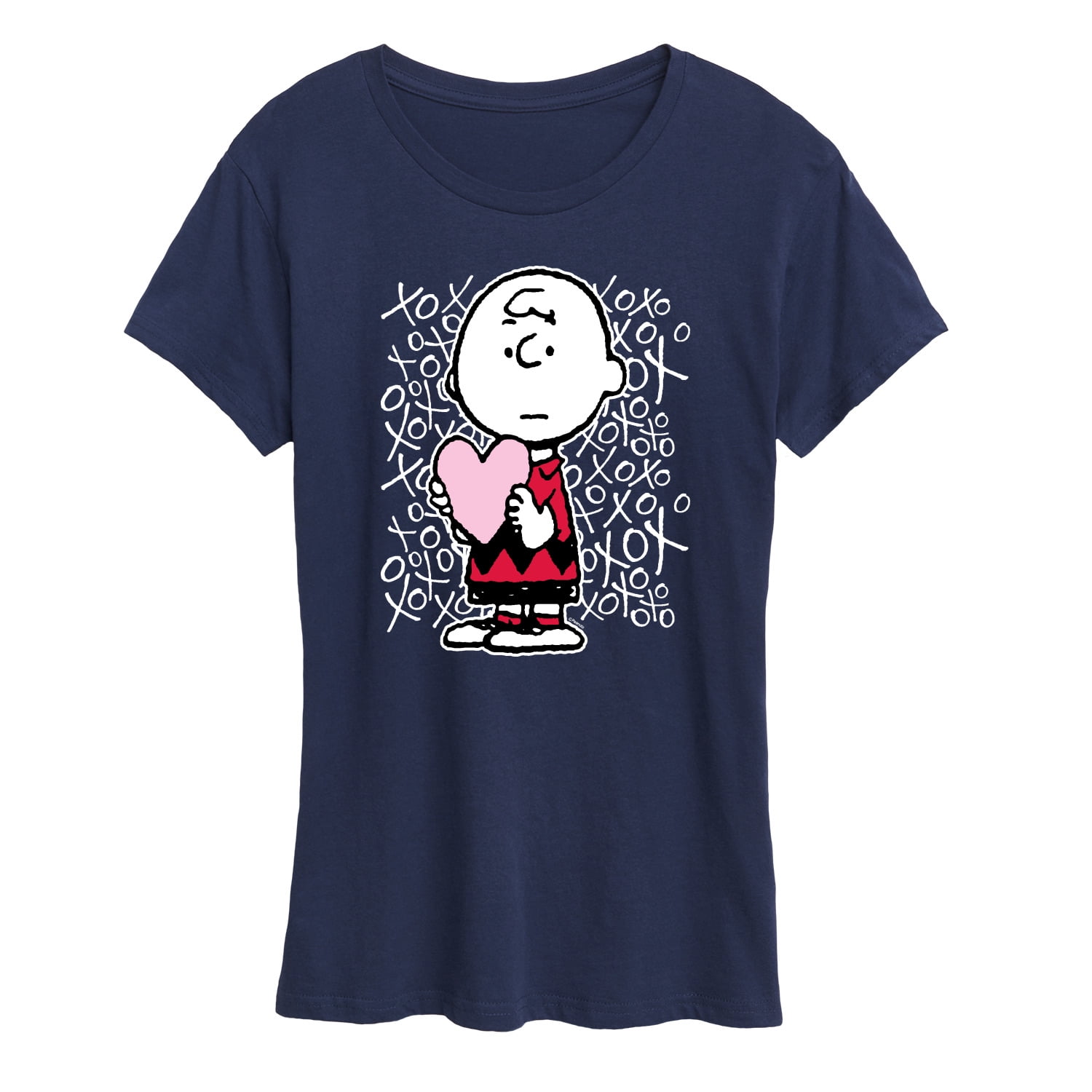 Peanuts - Charlie Brown Xoxo - Women's Short Sleeve Graphic T-Shirt ...