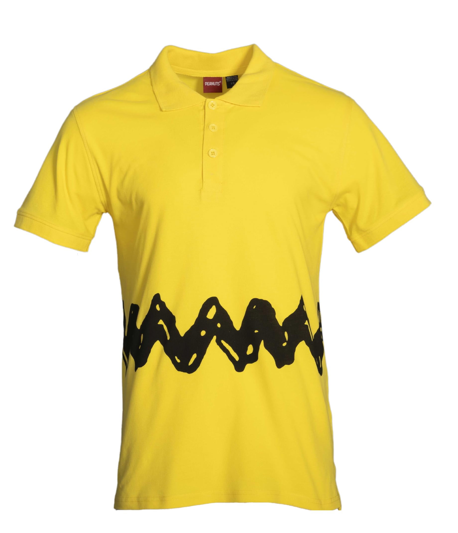 Peanuts Charlie Brown Zig Zag Yellow Shirt Halloween Costume Cosplay ...