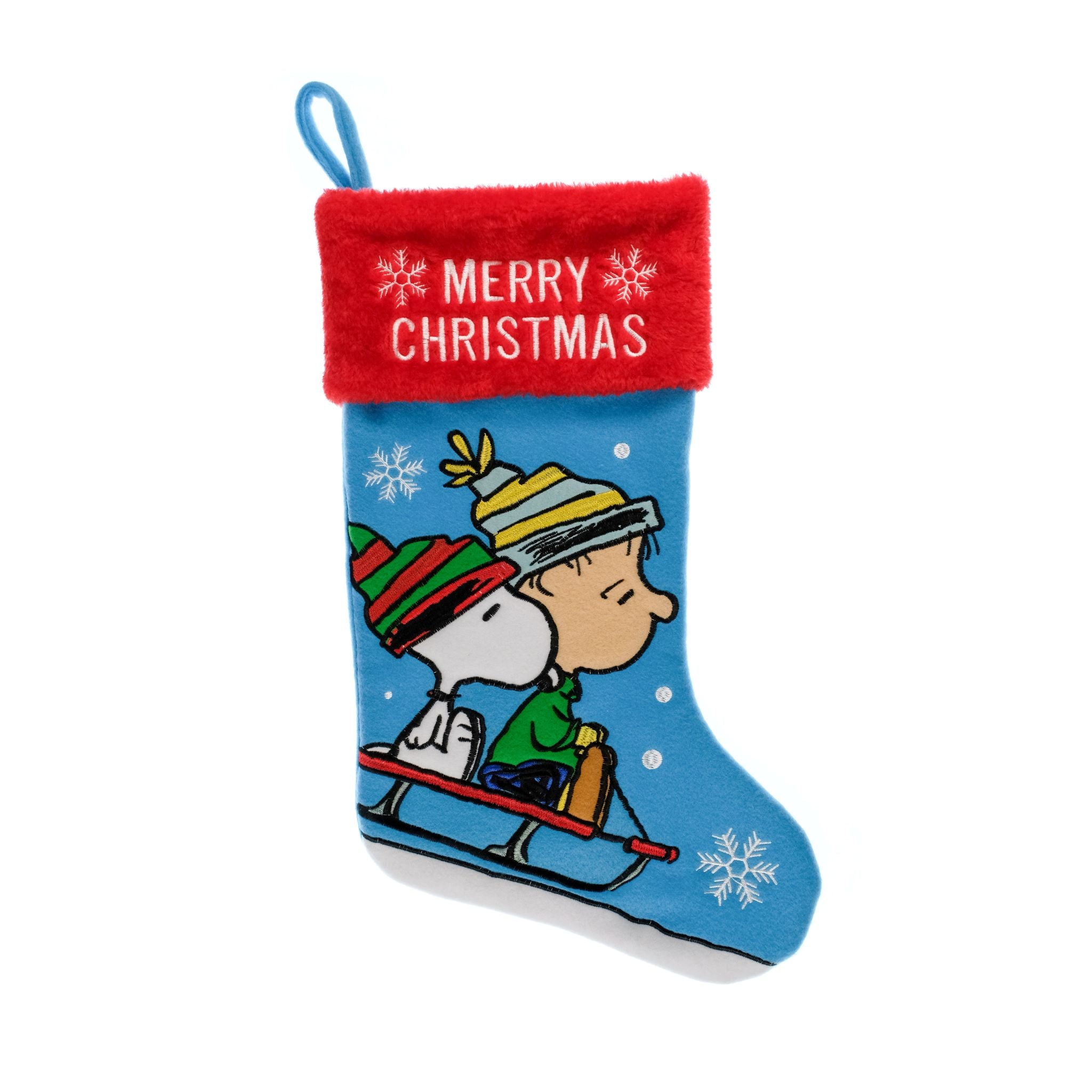 Peanuts Charlie Brown and Snoopy Holiday Stocking 20" - Walmart.com
