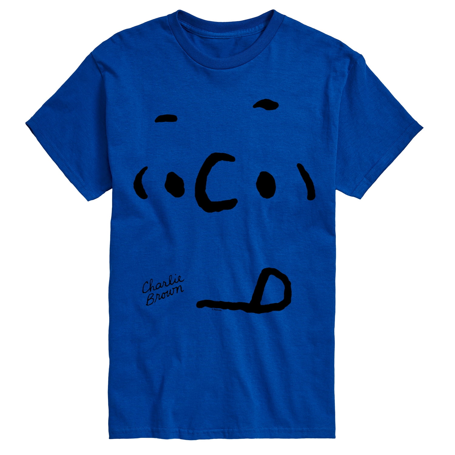 Peanuts - Charlie Face - Men's Short Sleeve Graphic T-Shirt - Walmart.com