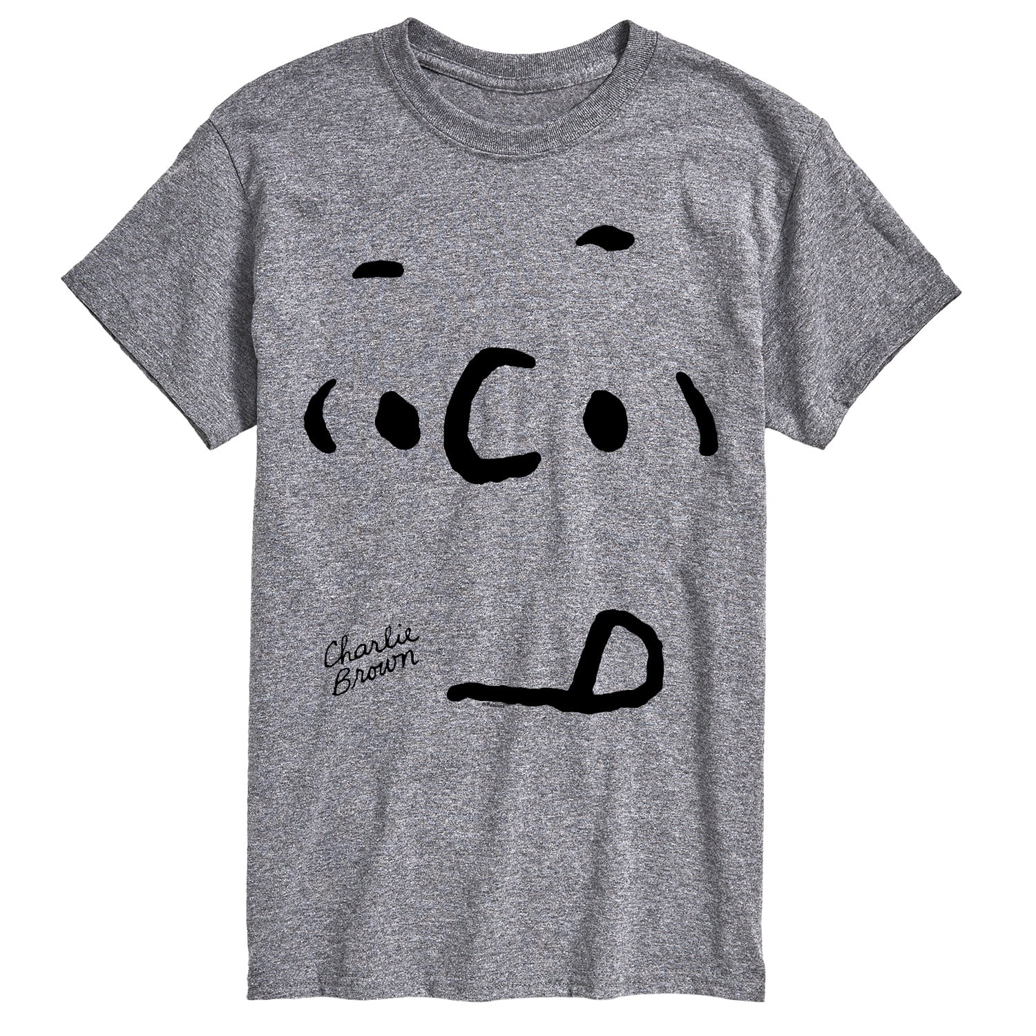 Peanuts - Charlie Face - Men's Short Sleeve Graphic T-Shirt - Walmart.com