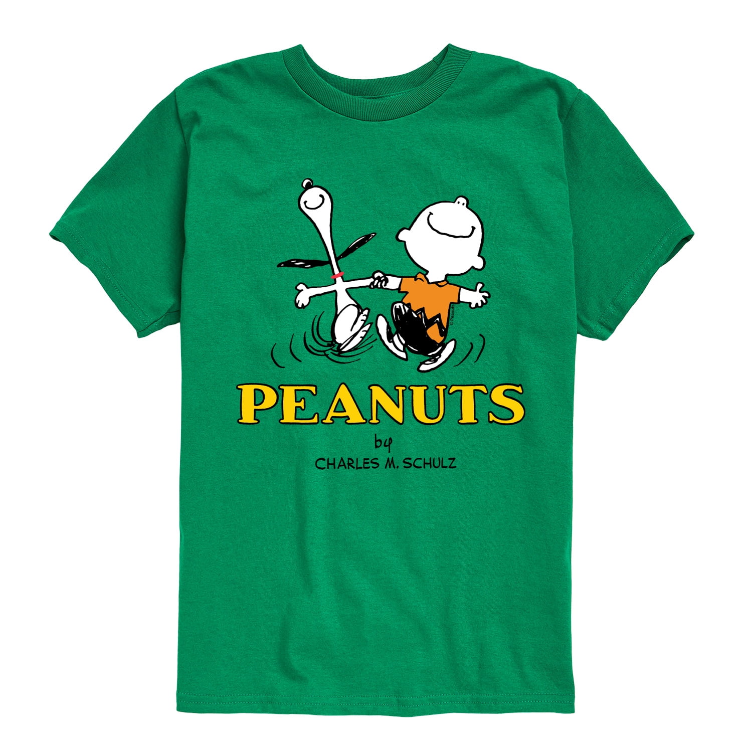 Peanuts - Charlie Snoopy Dancing - Toddler & Youth Short Sleeve Graphic ...