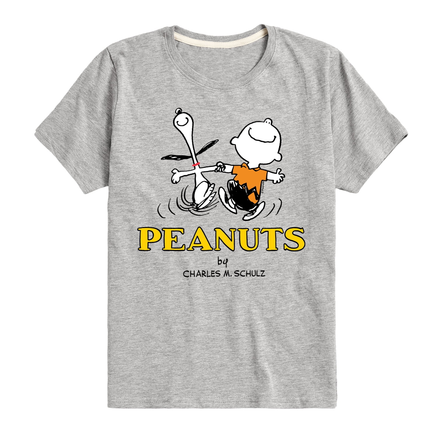 Peanuts - Charlie Snoopy Dancing - Toddler & Youth Short Sleeve Graphic ...