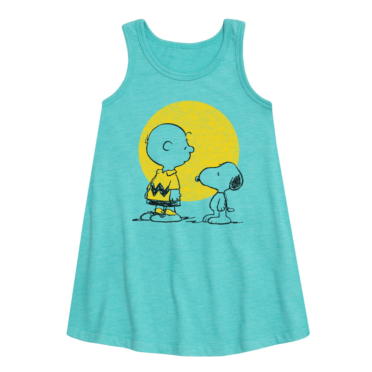 Peanuts - Charlie Snoopy Hearts - Toddler & Youth Girls A-line Dress ...