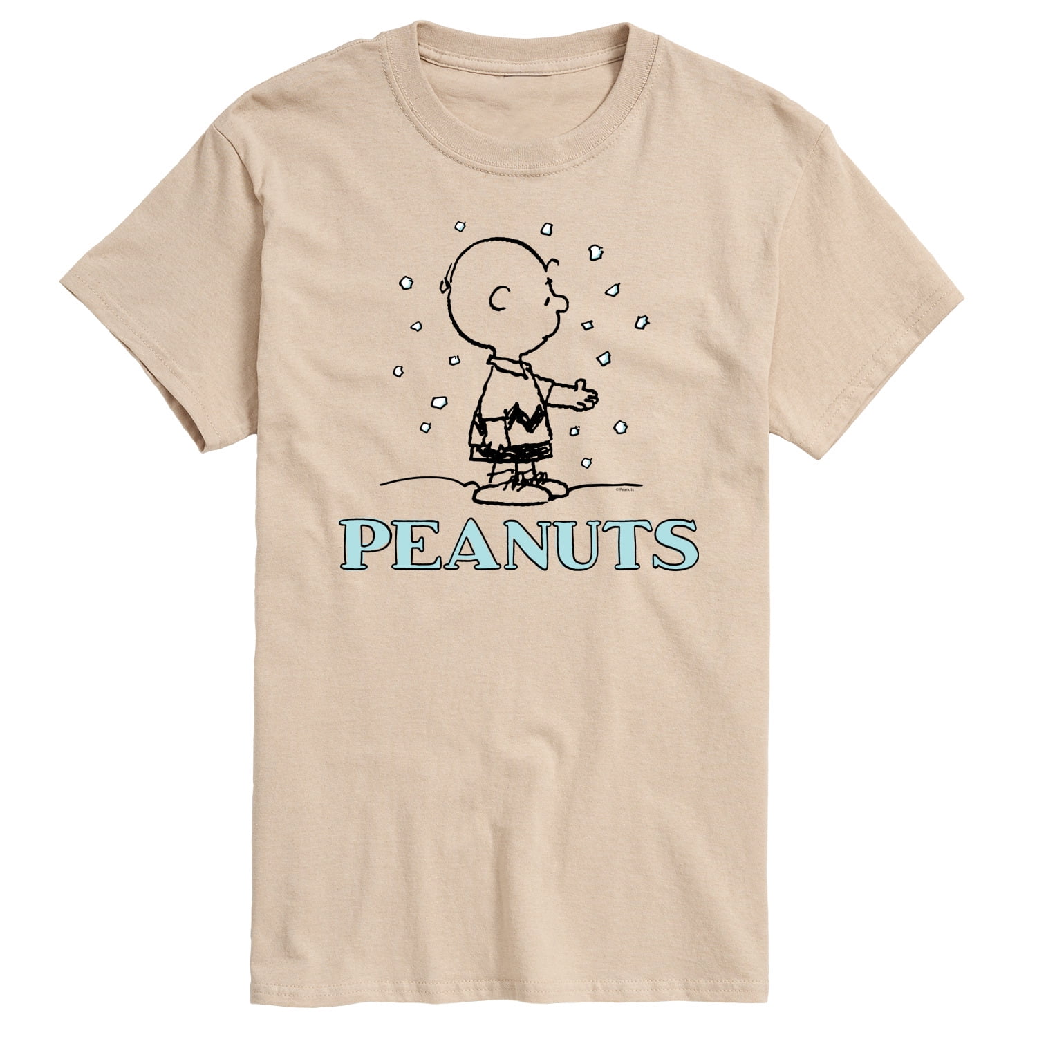 Peanuts - Charlie Snow - Men's Short Sleeve Graphic T-Shirt - Walmart.com