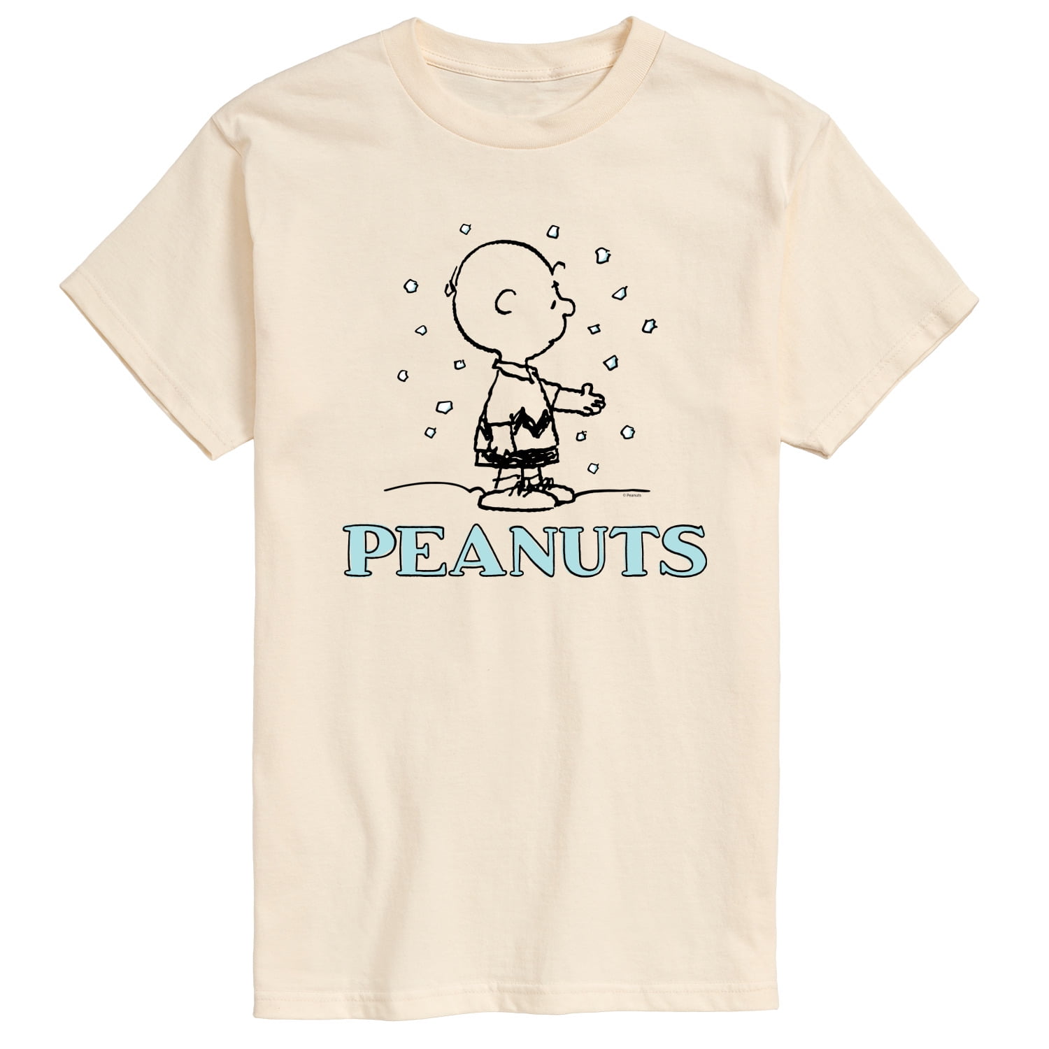 Peanuts - Charlie Snow - Men's Short Sleeve Graphic T-Shirt - Walmart.com