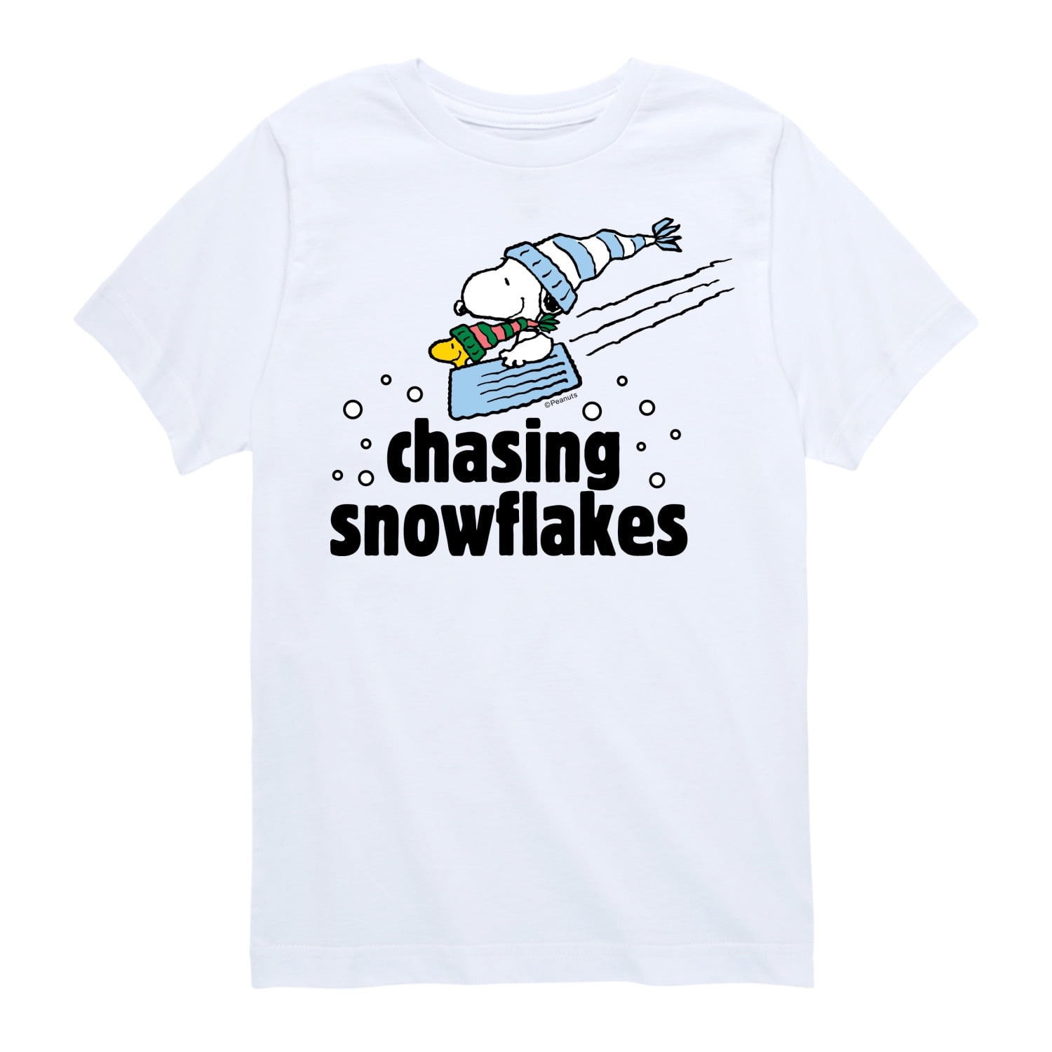 Peanuts - Snoopy & Woodstock Chasing Snowflakes Christmas - Toddler And ...