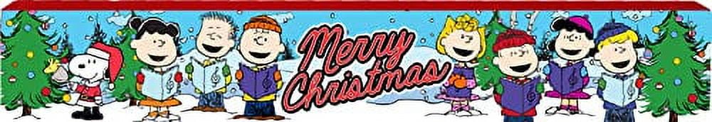 Peanuts Christmas Long Wood Sign - Decorative Plaque for Shelves Wall ...