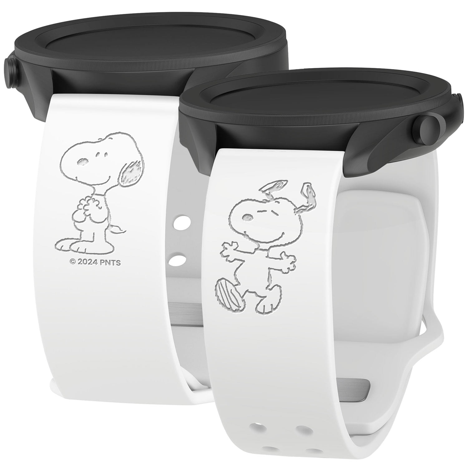 Peanuts Classic Engraved Silicone Watch Band Compatible with Samsung ...