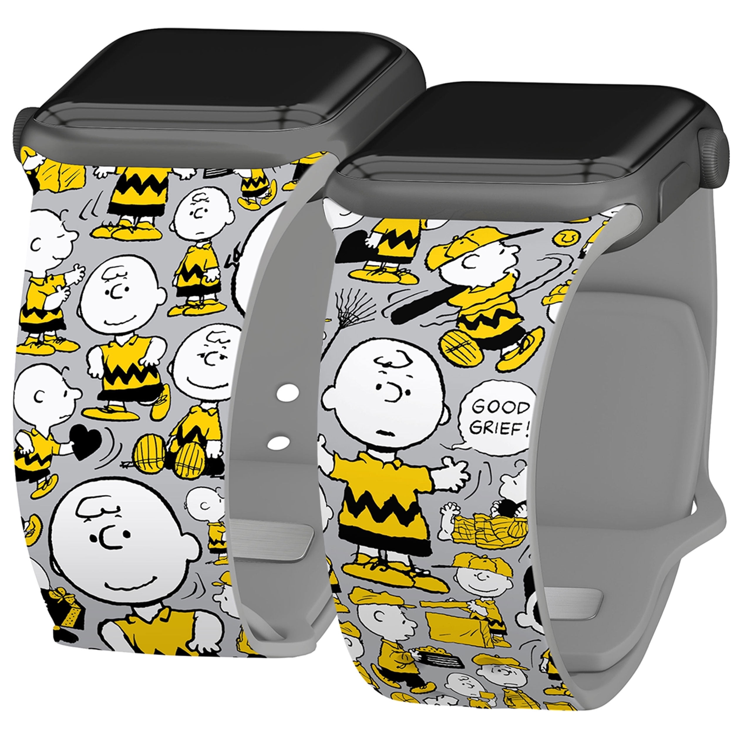 Peanuts Classic HD Watch Band Compatible with Apple Watch (38/40/41mm Short Charlie Brown) by ...