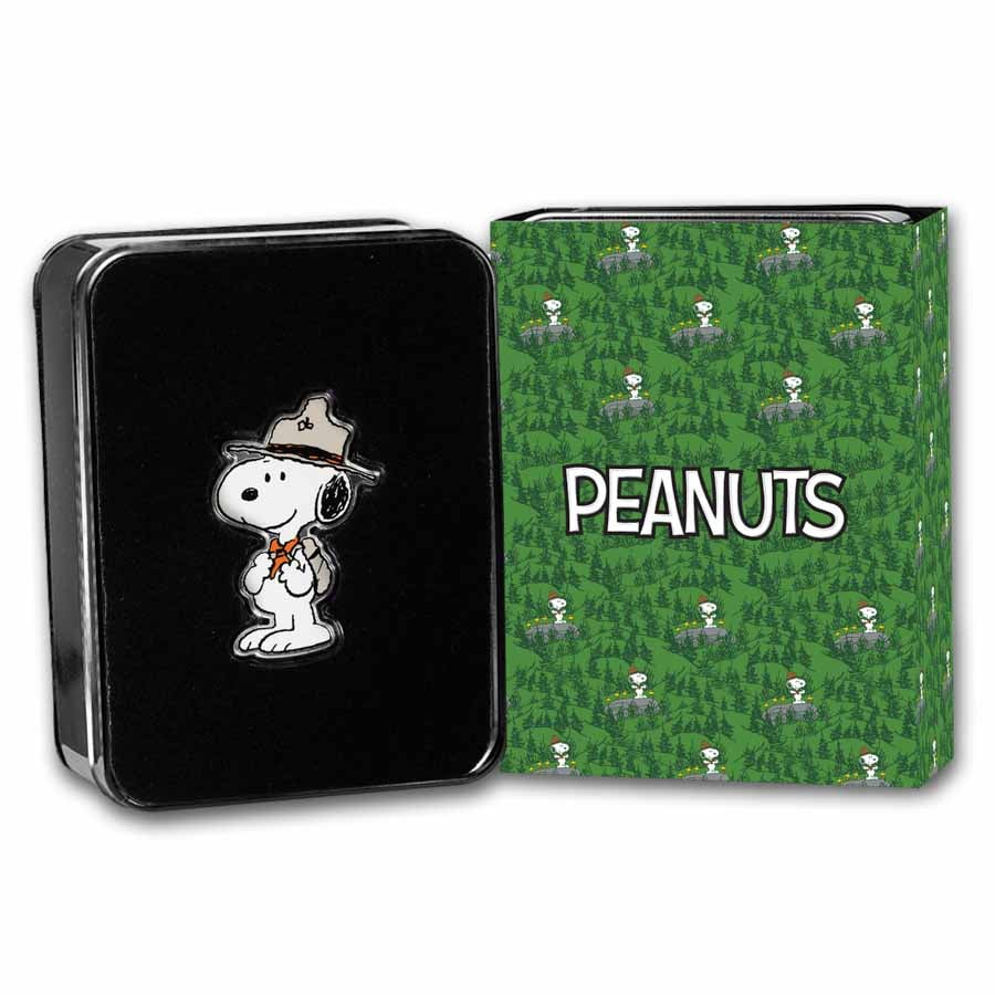 Peanuts® Colorized Snoopy Beagle Scout Leader 1 oz Silver-Walmart ...