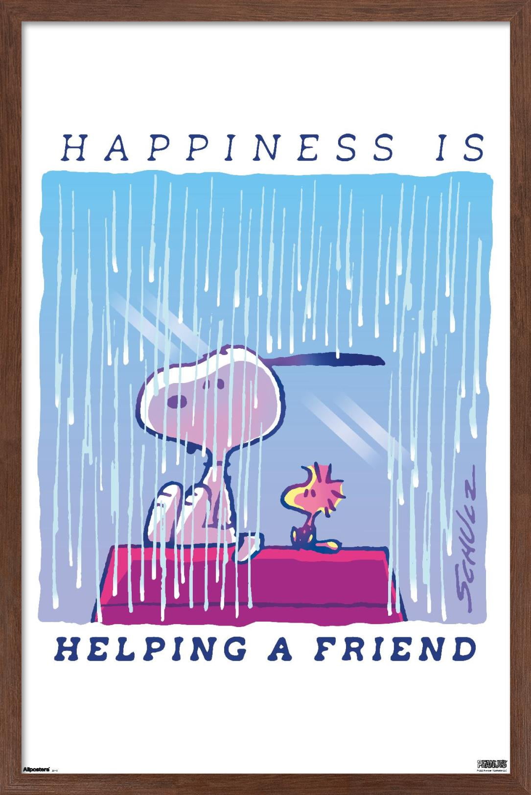 Peanuts: Comfort & Security - Happiness Is Wall Poster, 22.375" x 34 ...