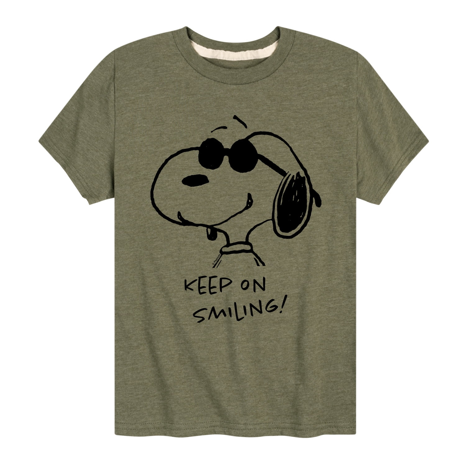 Peanuts - Cool Joe Keep On Smiling - Youth Short Sleeve Tee - Walmart.com