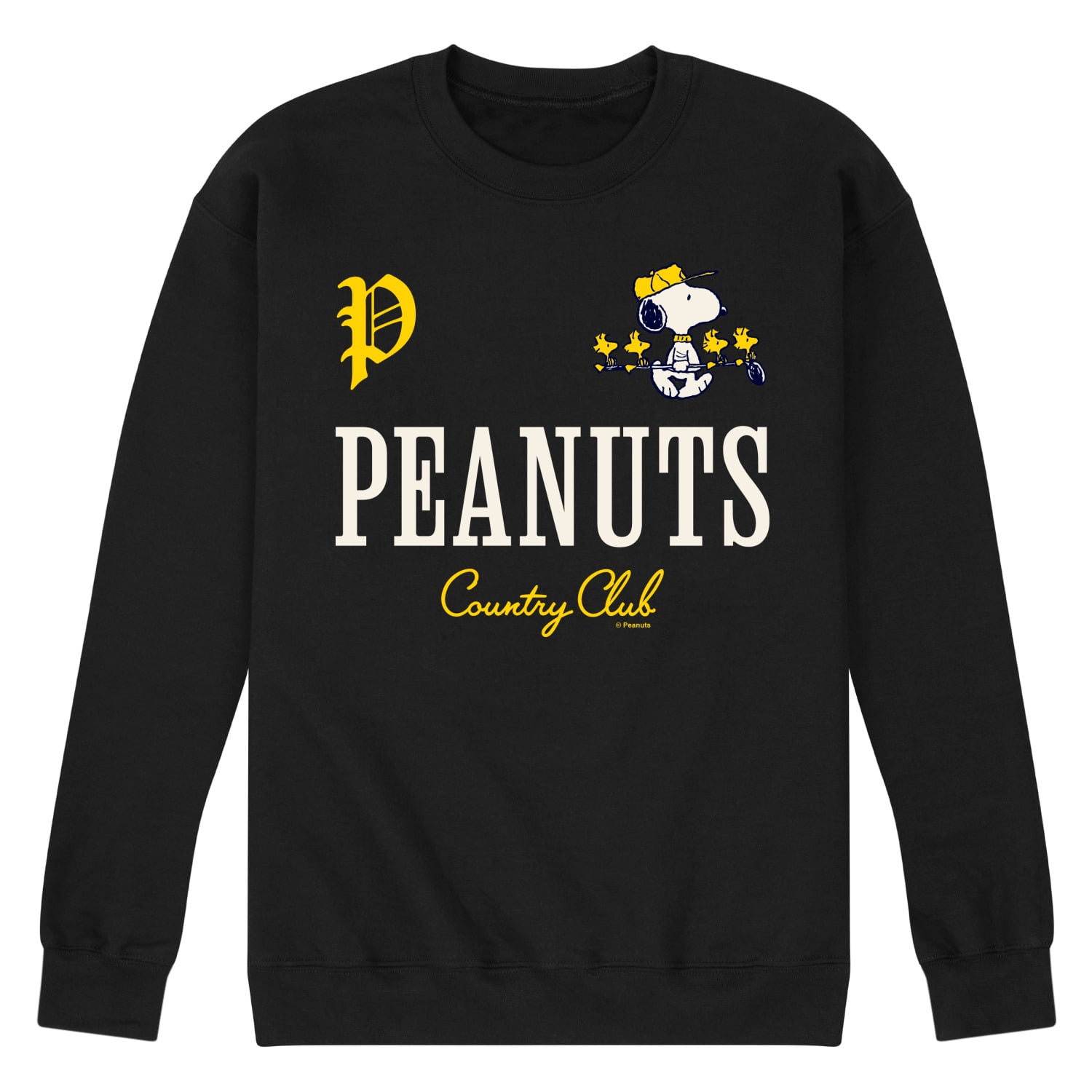 Peanuts - Country Club - Men's Crew Fleece Sweatshirt - Walmart.com