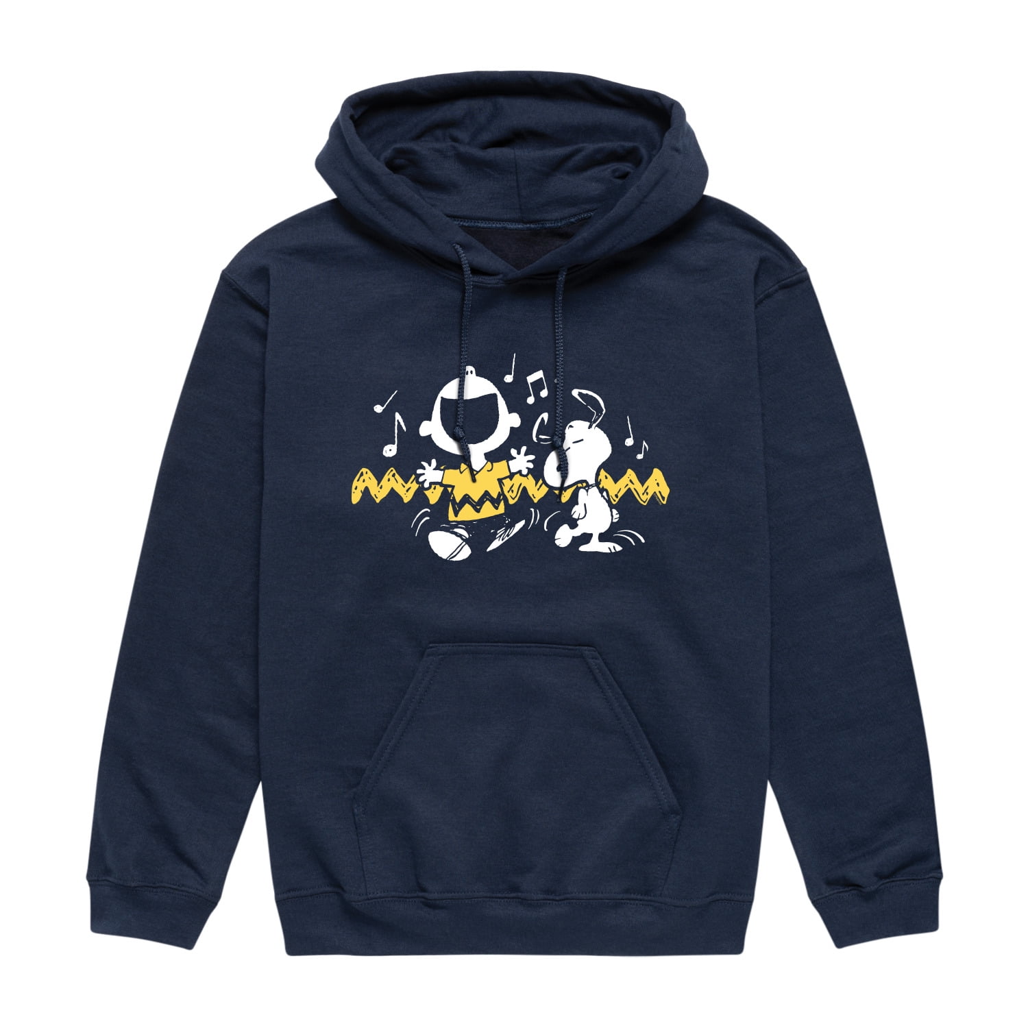 Peanuts - Dancing Charlie Brown and Snoopy - Men's Pullover Hoodie ...