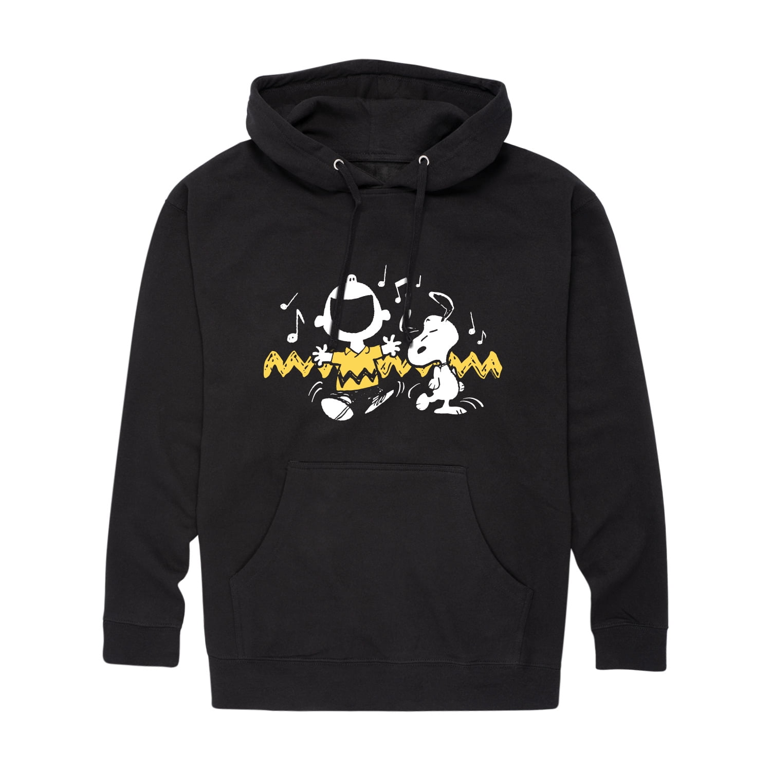Peanuts - Dancing Charlie Brown and Snoopy - Men's Pullover Hoodie ...