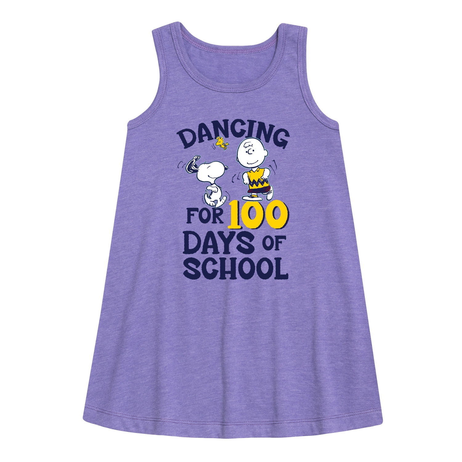 Peanuts - Dancing For 100 Days Of School - Toddler & Youth Girls A-line ...