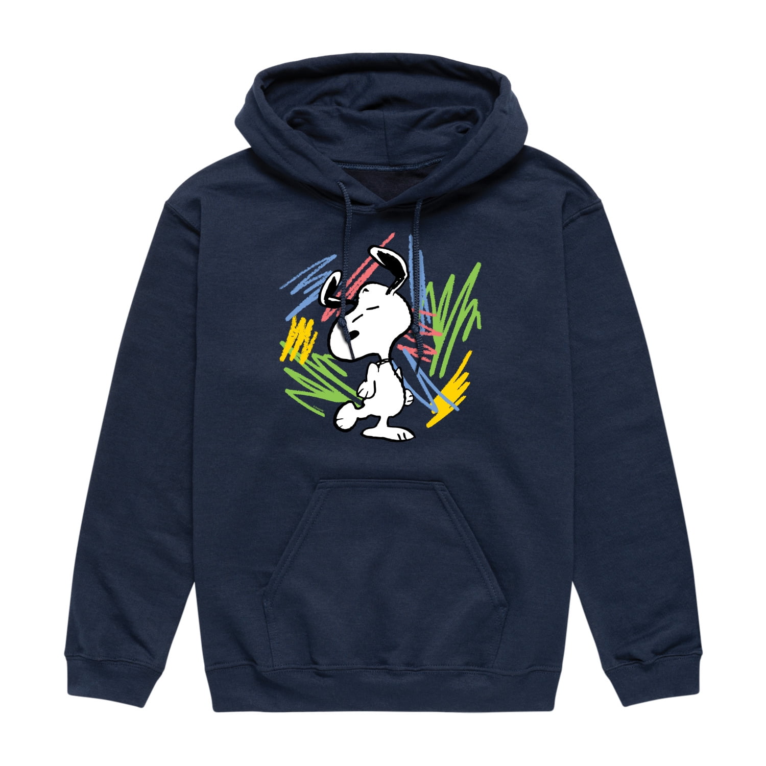 Peanuts - Dancing Snoopy Scribbles - Men's Pullover Hoodie - Walmart.com