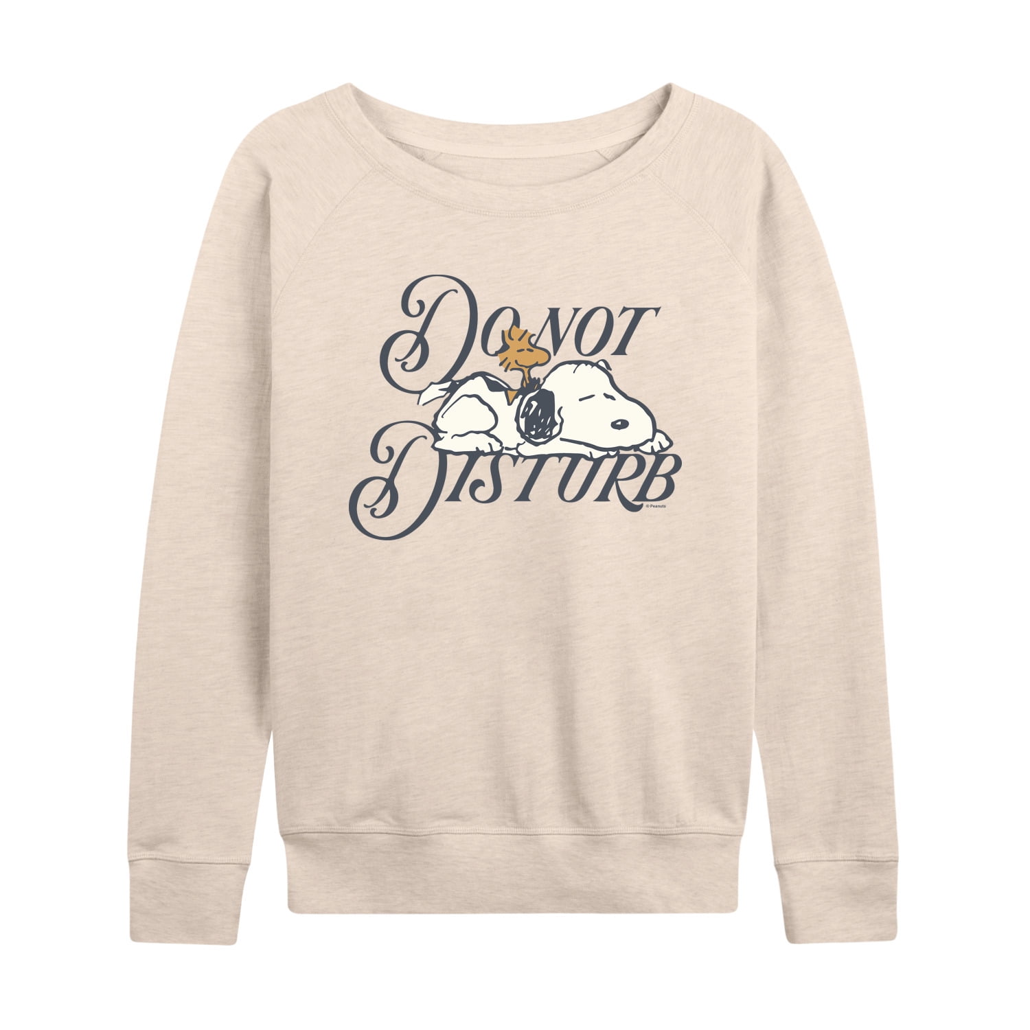 Peanuts - Do Not Disturb Snoopy - Women's French Terry Long Sleeve T ...