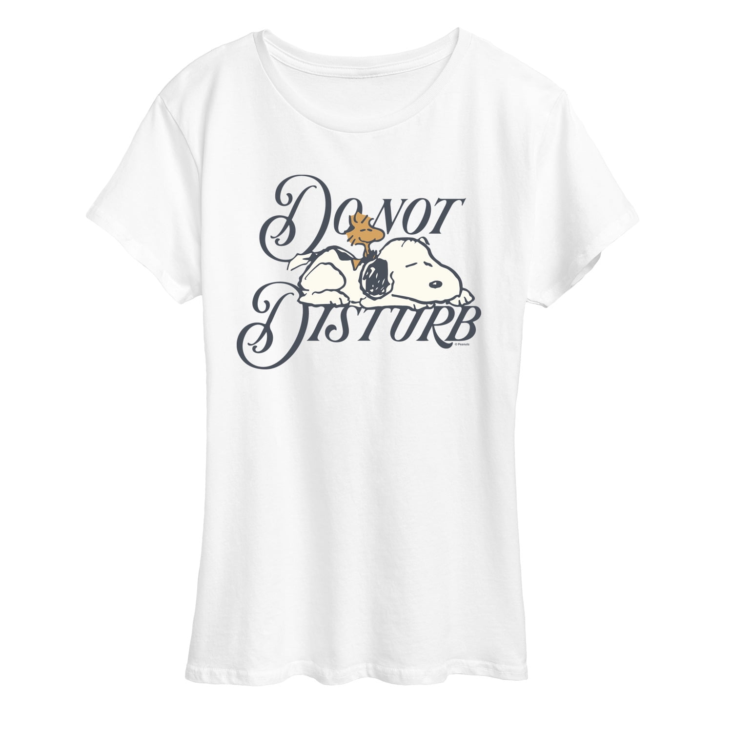 Peanuts - Do Not Disturb Snoopy - Women's Short Sleeve Graphic T-Shirt ...