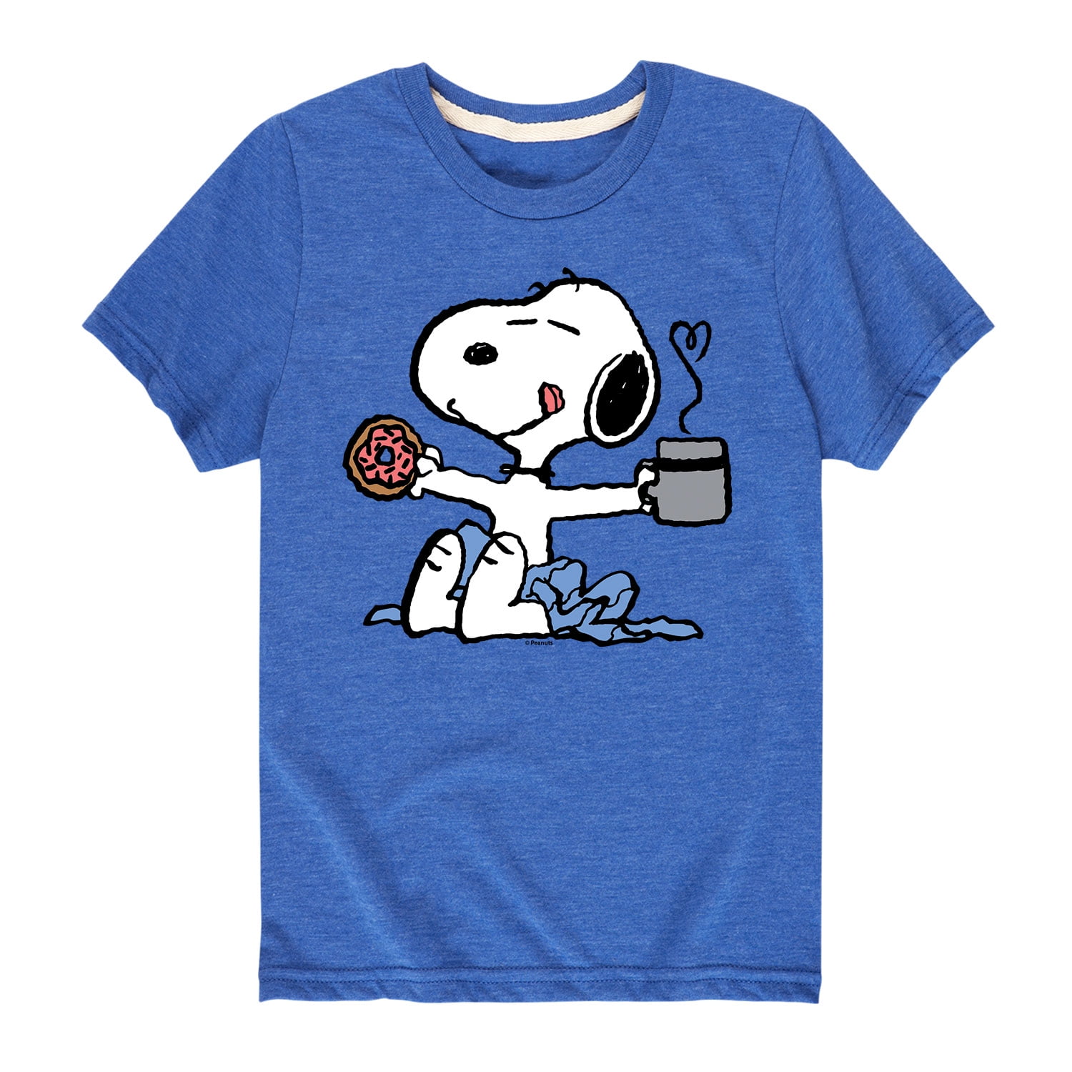 Peanuts - Donut Coffee Snoopy - Toddler And Youth Short Sleeve Graphic ...