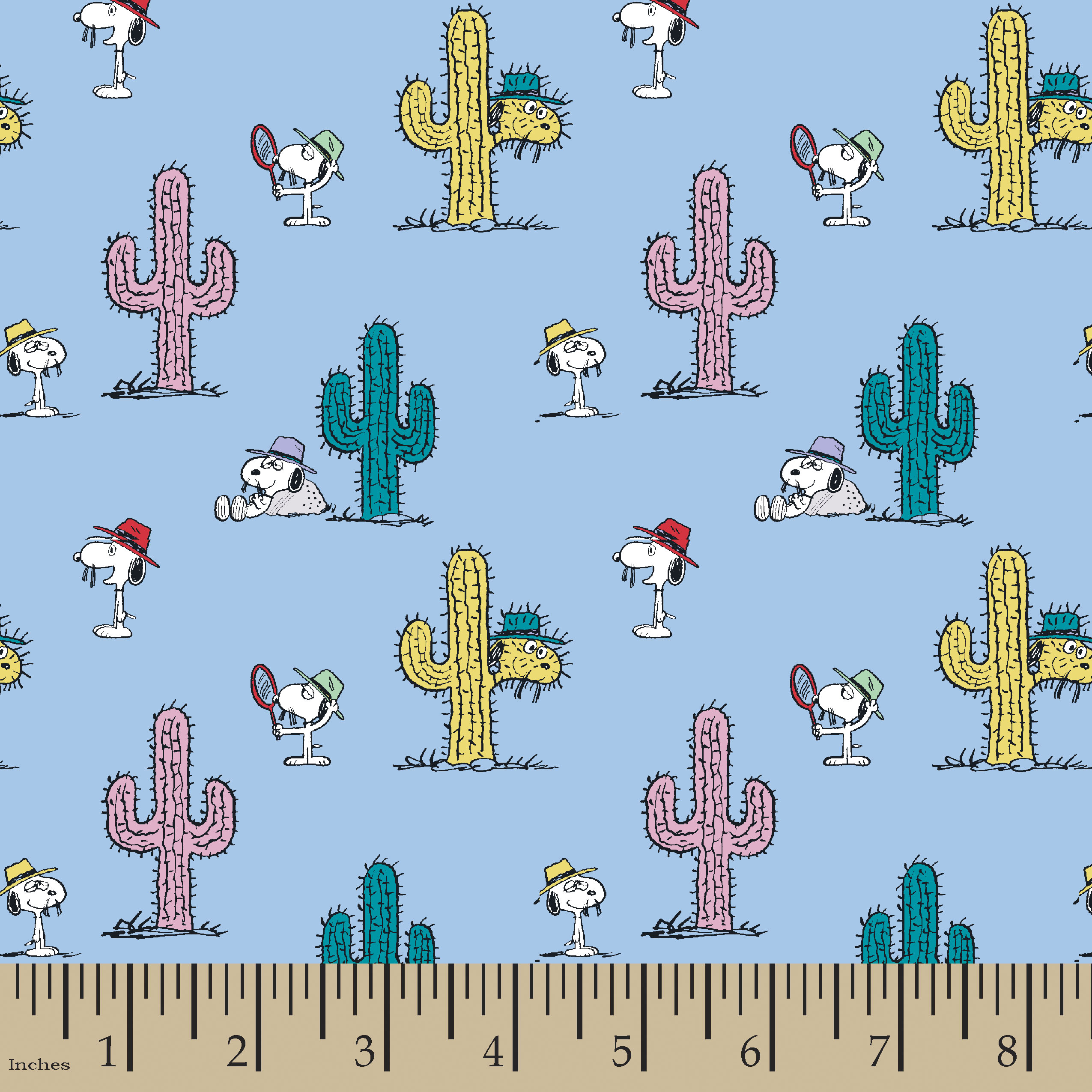 Peanuts Everyday Snoopy And Cacti Fabric By The Yard - Walmart.com