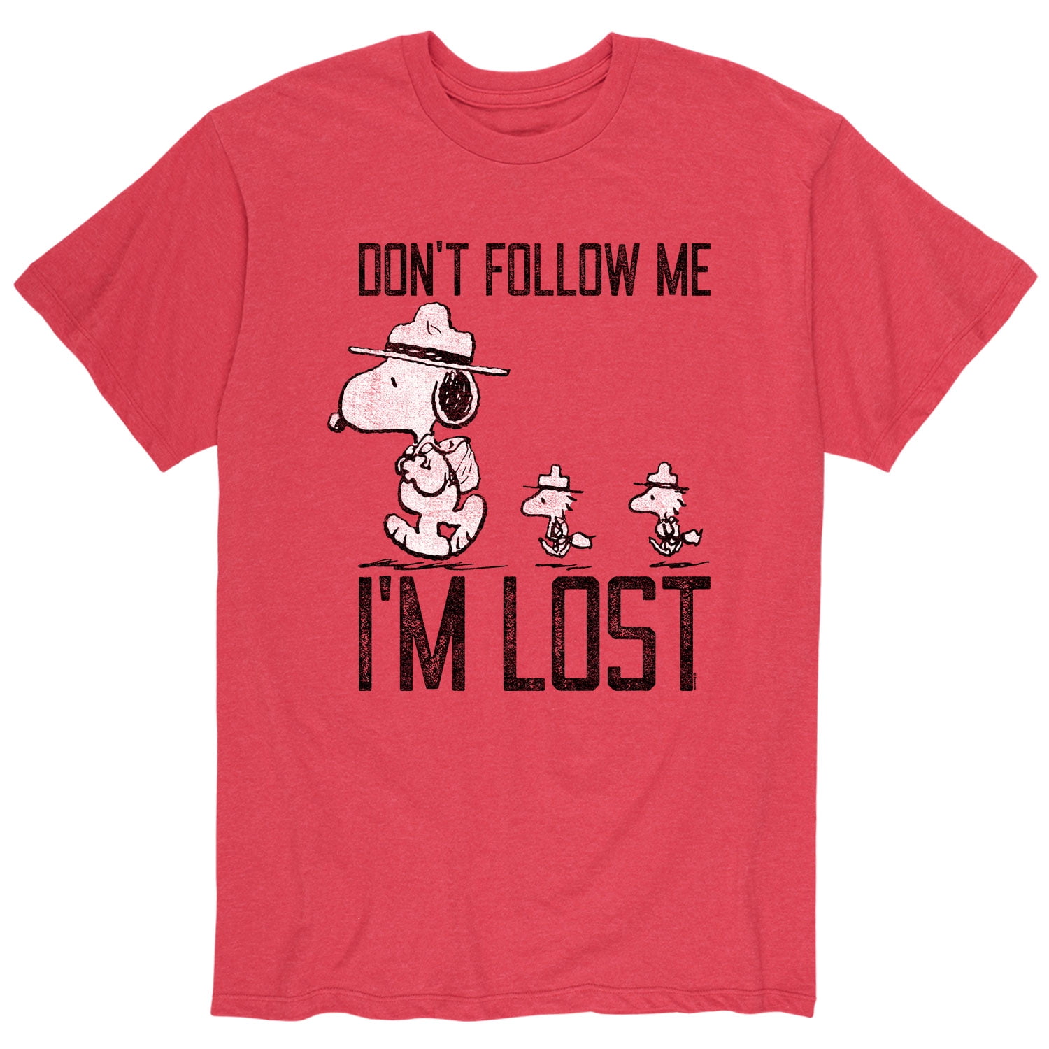 Peanuts - Explorer Snoopy Men's Short Sleeve Graphic Adventurous Camper ...